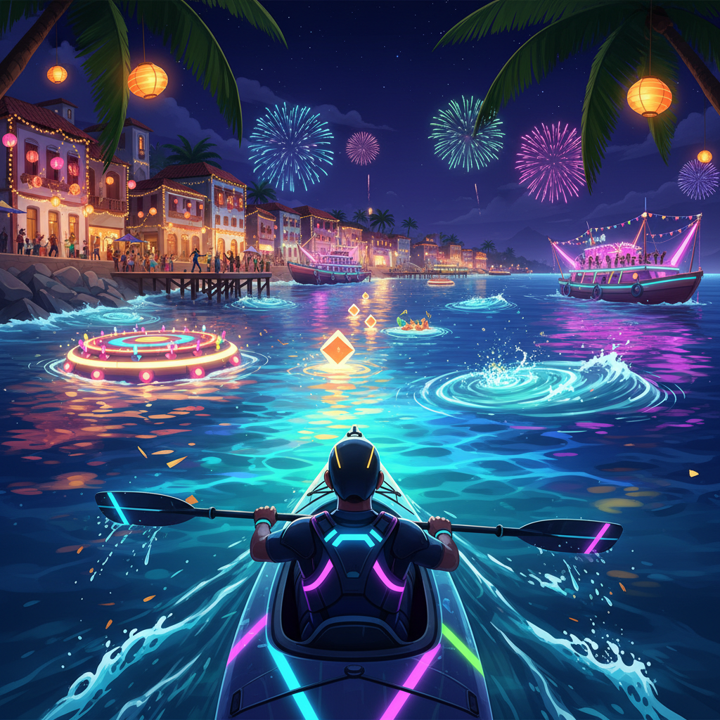 Neon Tides: Goa Nights - 3D Open World by Jabali AI