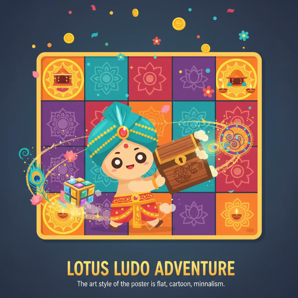 Lotus Ludo Adventure - Grid-Based Puzzle by Jabali AI