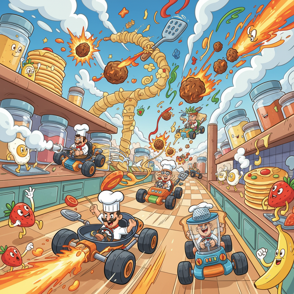 Kitchen Kart Kombat - 3D Racing by Jabali AI