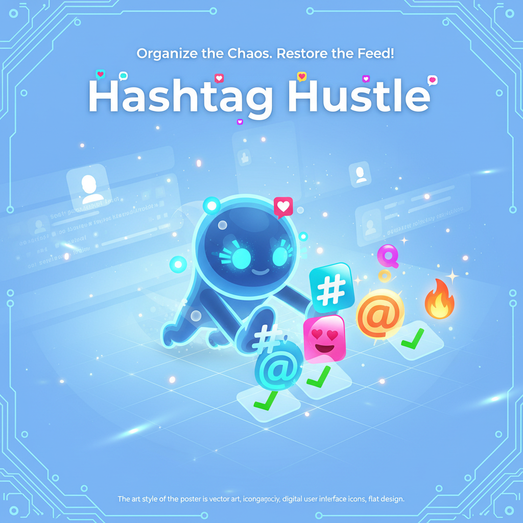 Hashtag Hustle - Grid-Based Puzzle by Jabali AI