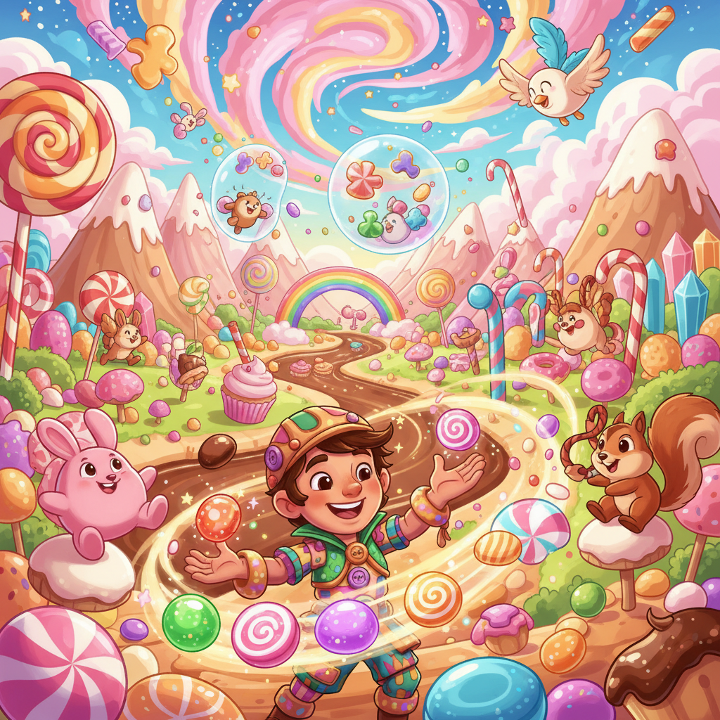 Candy Quest Saga - Match 3 Puzzle by Jabali AI