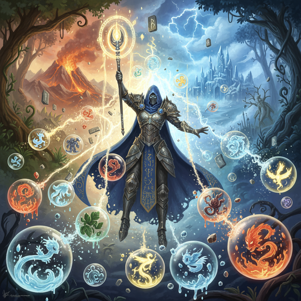 Elemental Harmony Quest - Block Breaking Arcade by Jabali AI