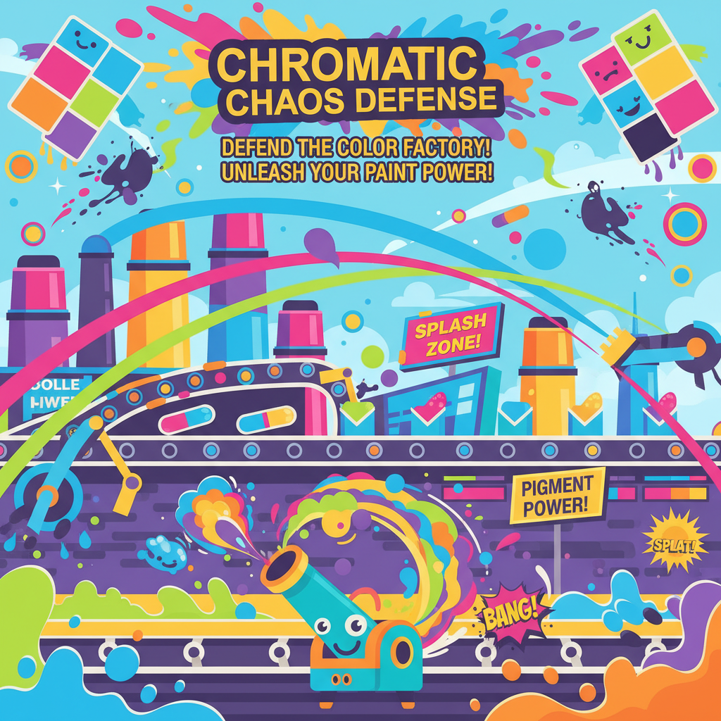Chromatic Chaos Defense - Fixed Shooter Arcade by Jabali AI