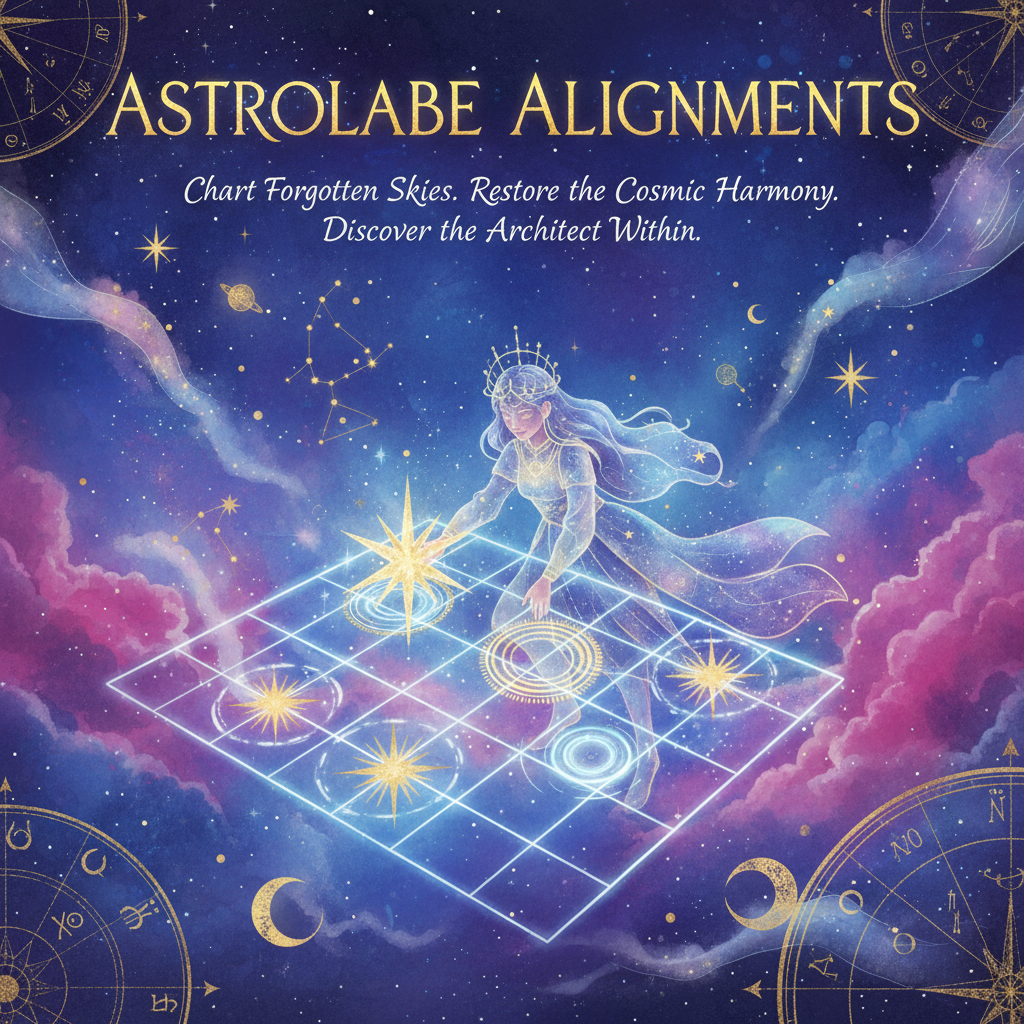 Astrolabe Alignments - Grid-Based Puzzle by Jabali AI