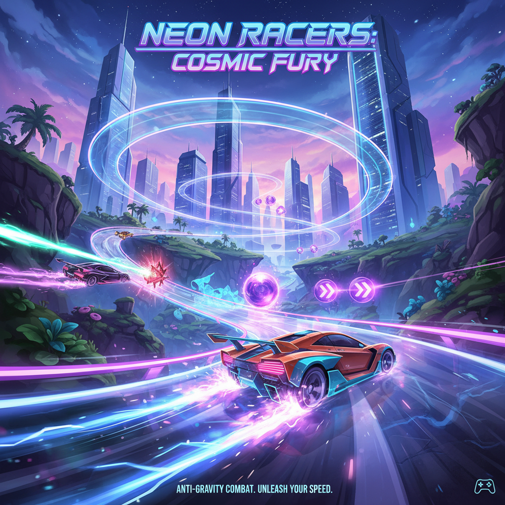 Neon Velocity: Combat Circuit - 3D Racing by Jabali AI