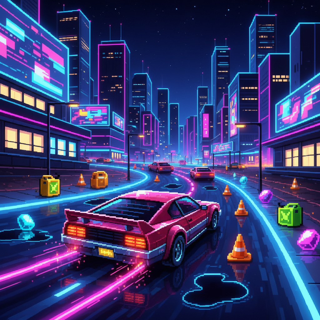 Neon Drift Rally - Block Breaking Arcade by Jabali AI