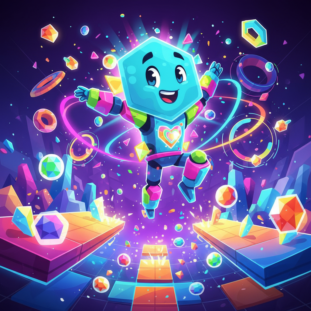 Prism Pulse Odyssey - Rhythm Platformer by Jabali AI
