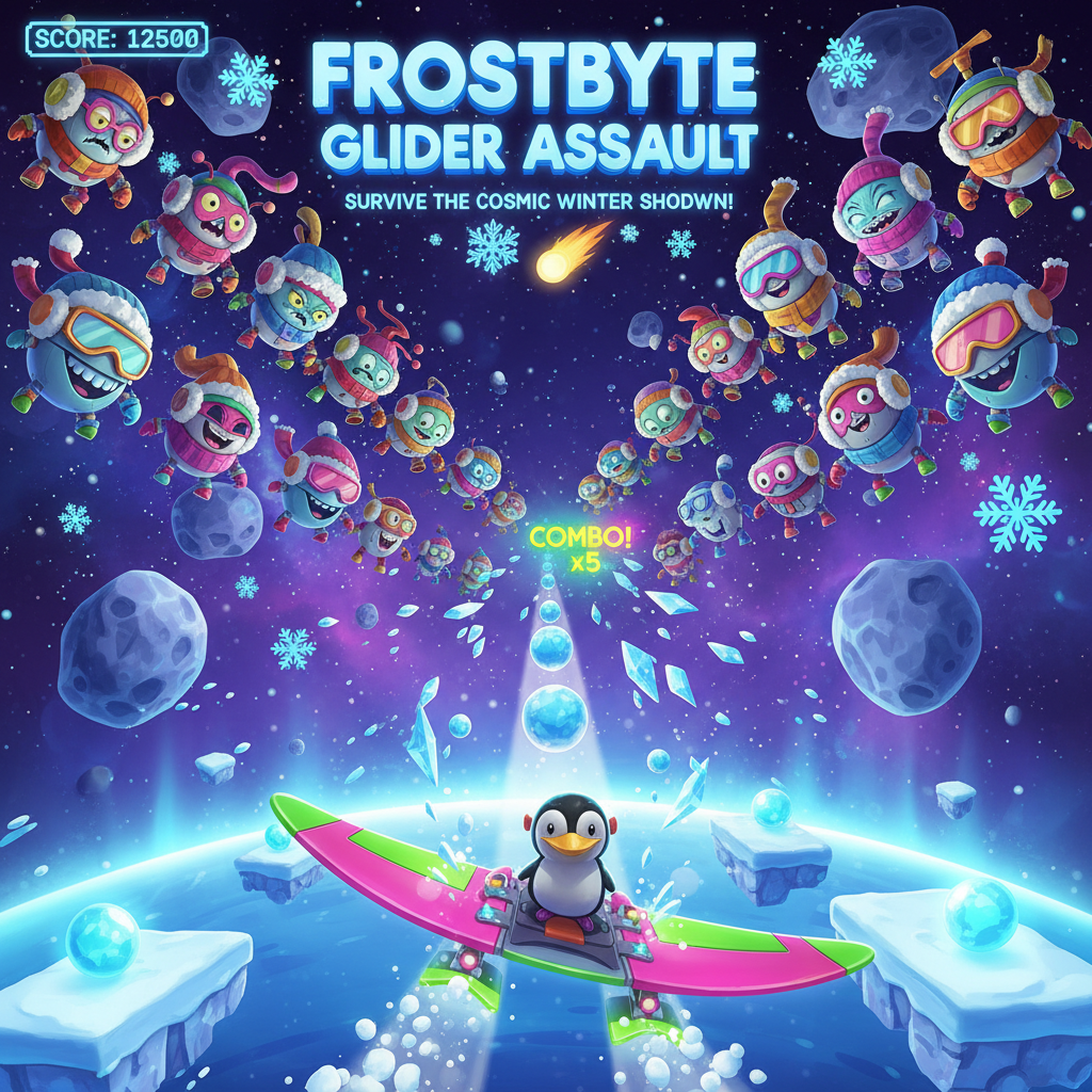 Frostbyte Glider Assault - Fixed Shooter Arcade by Jabali AI