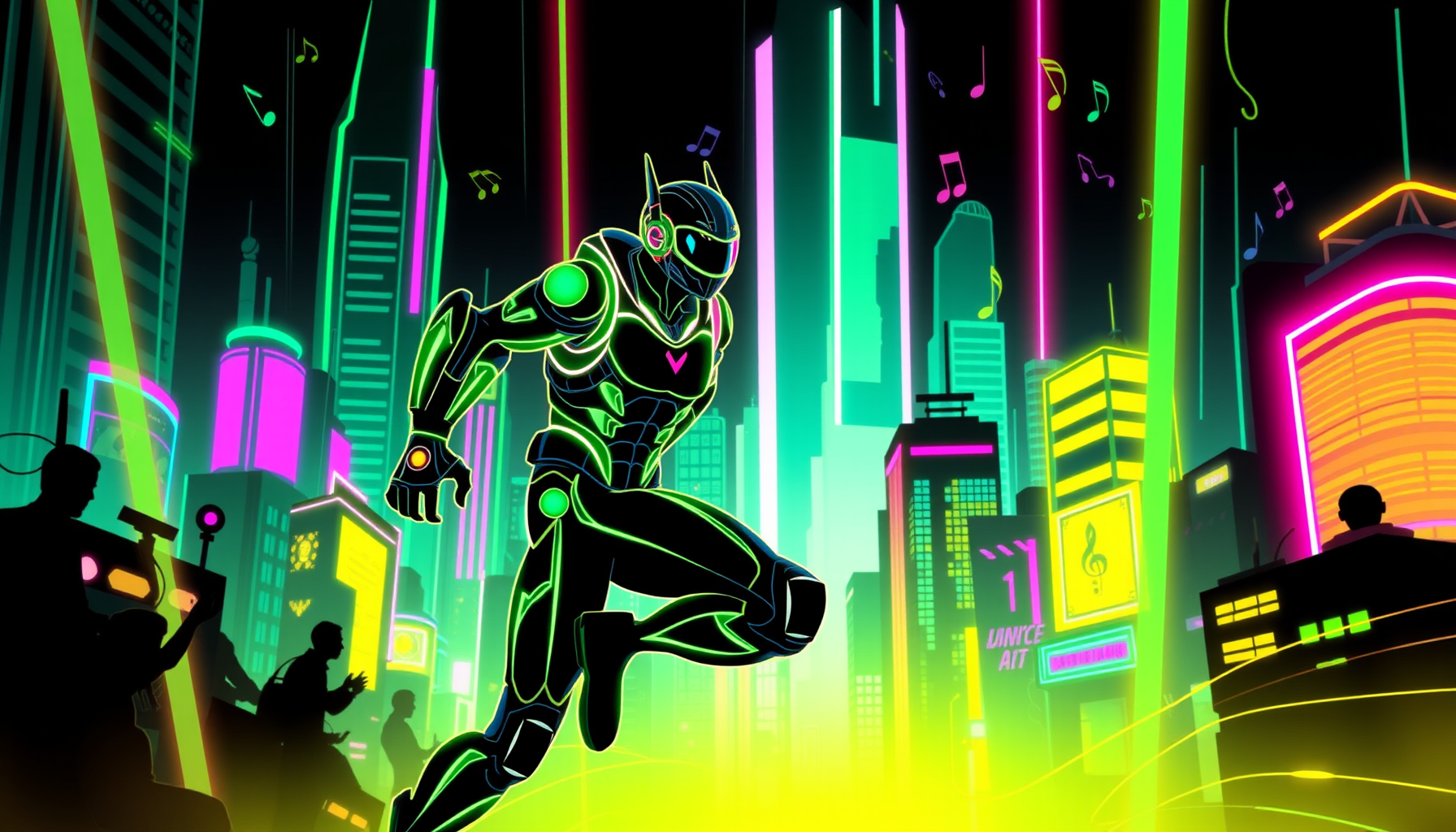 Dance of the Neon - Rhythm Platformer by Jabali AI