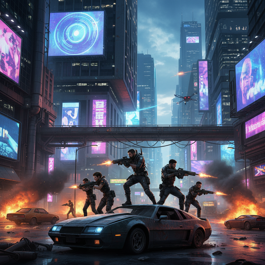 Neon District Uprising - 3D Open World by Jabali AI