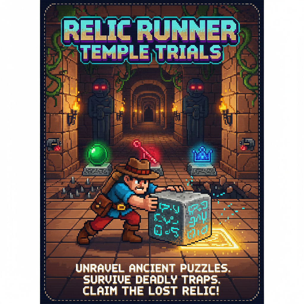 Relic Runner: Temple Trials - Grid-Based Puzzle by Jabali AI