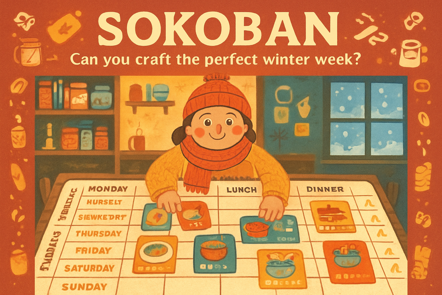 Hearty Winter Planner - Grid-Based Puzzle by Jabali AI