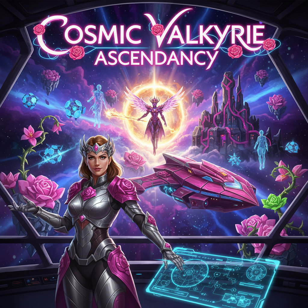 Cosmic Valkyrie Ascendancy - Fixed Shooter Arcade by Jabali AI