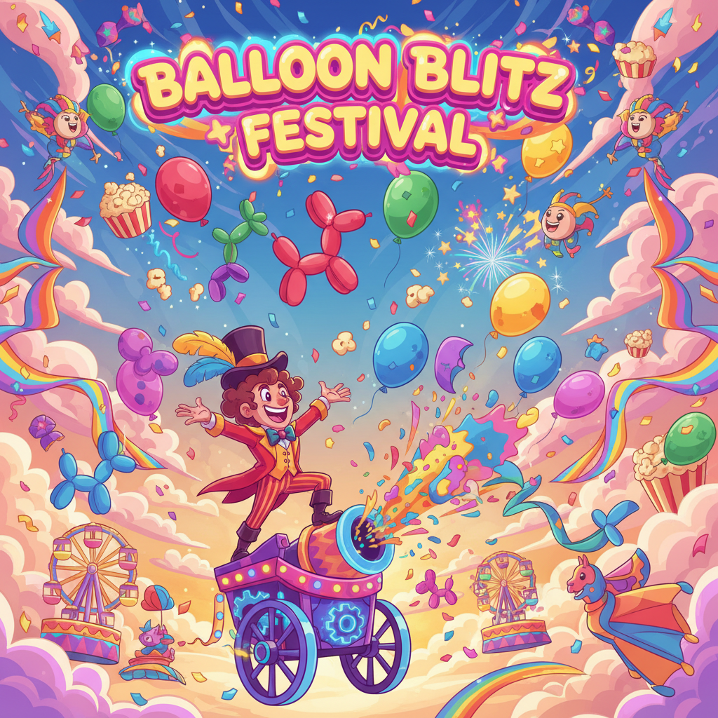 Balloon Blitz Festival - Fixed Shooter Arcade by Jabali AI