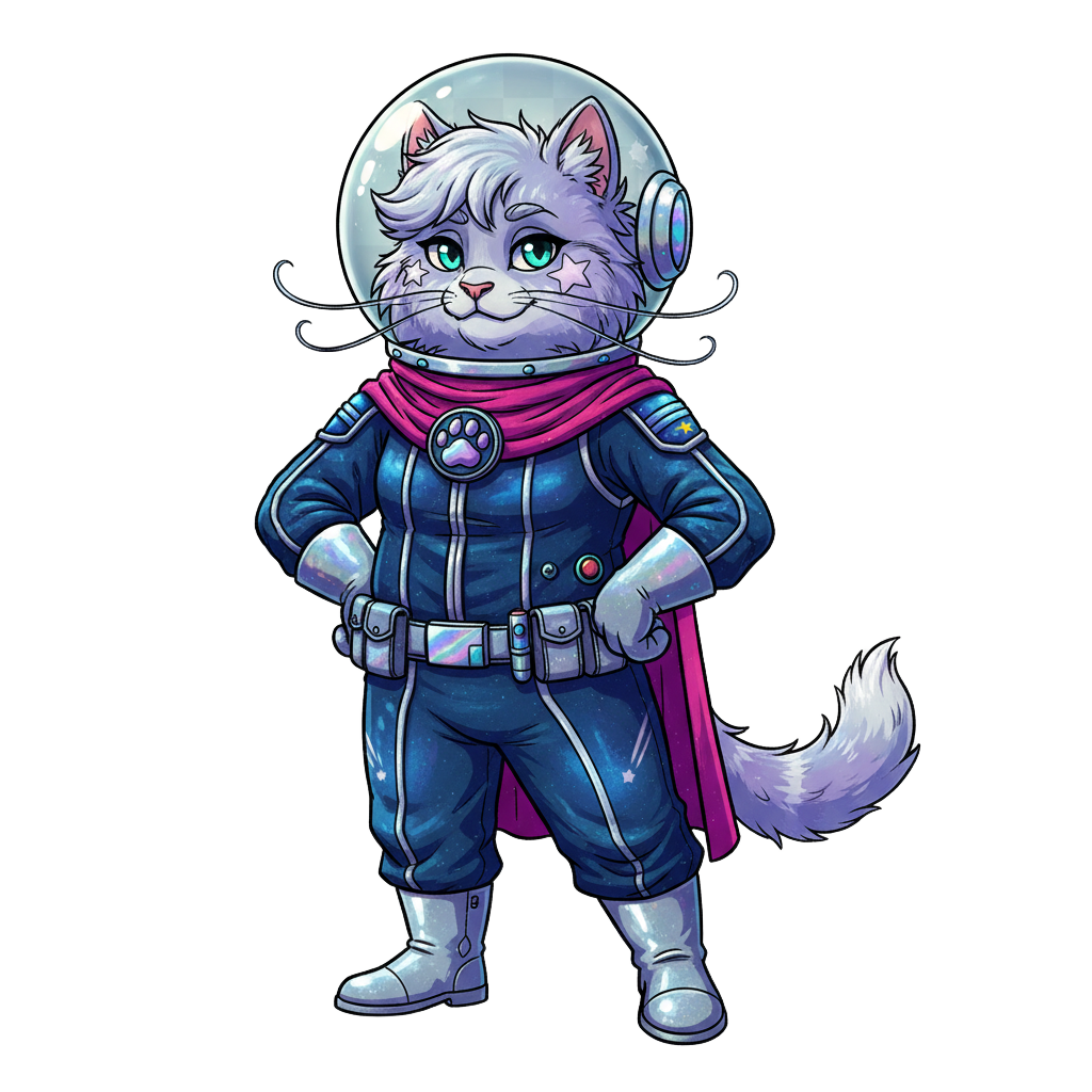 Captain Nebula Whiskers - Character Life Simulation by Jabali AI