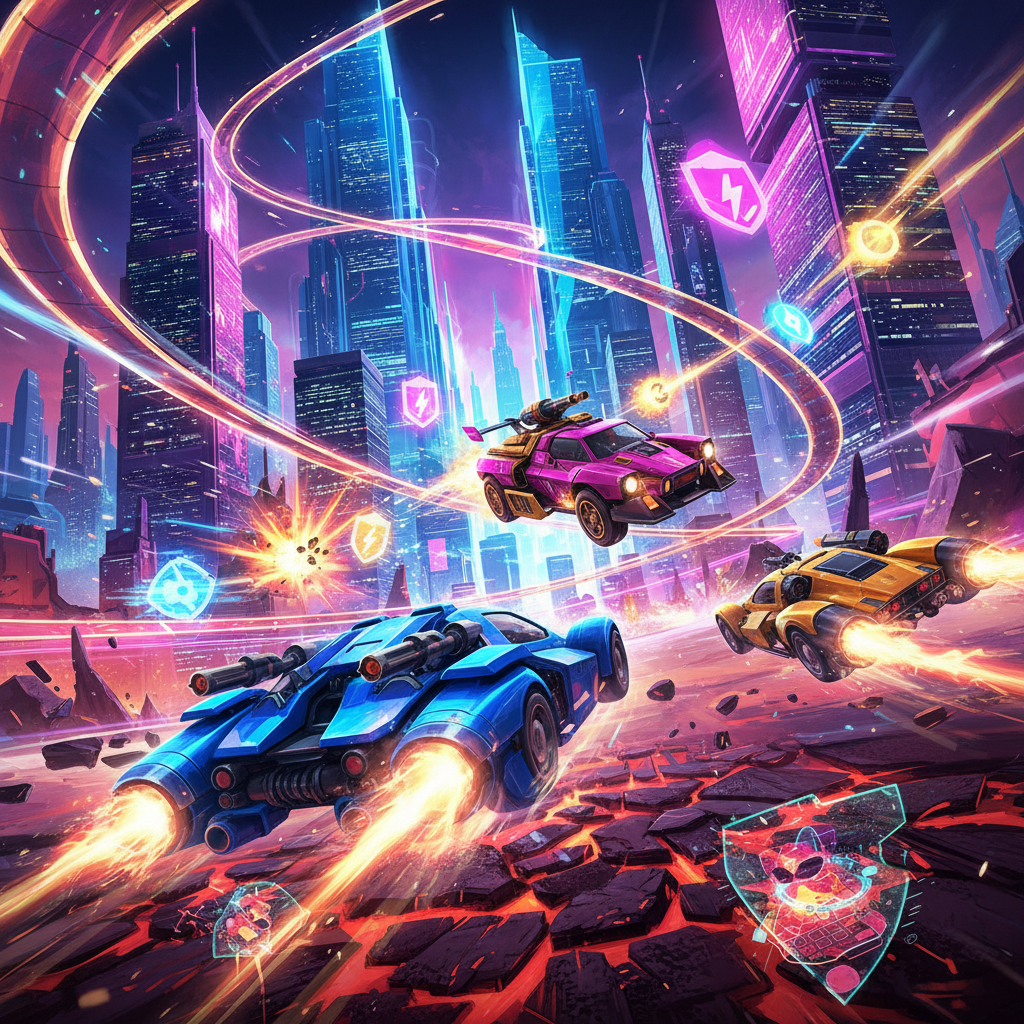 Neon Velocity: Combat Circuit - 3D Racing by Jabali AI