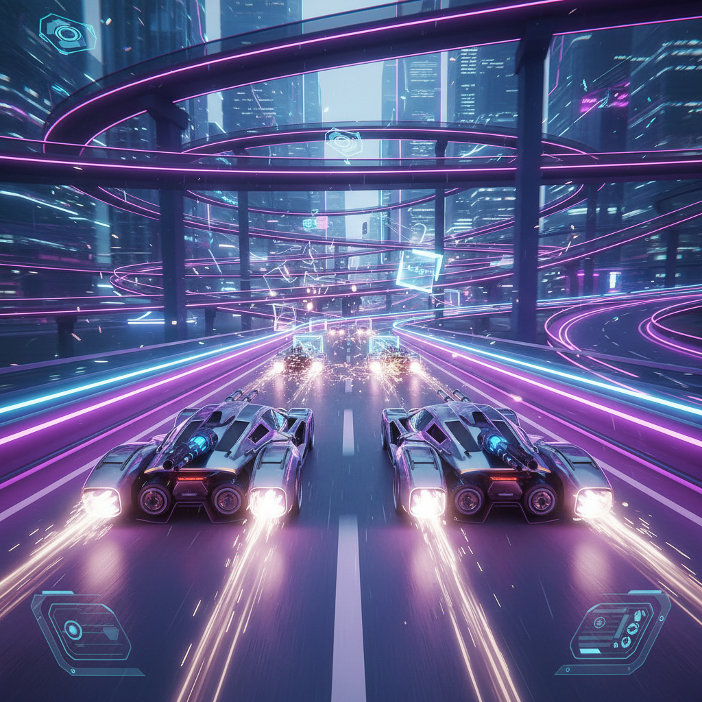 Neon Road Rivals - 3D Racing by Jabali AI