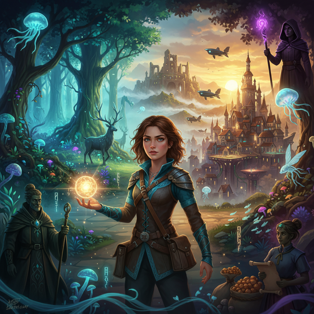 Chronicles of the Arcane Realms - Adventure RPG by Jabali AI