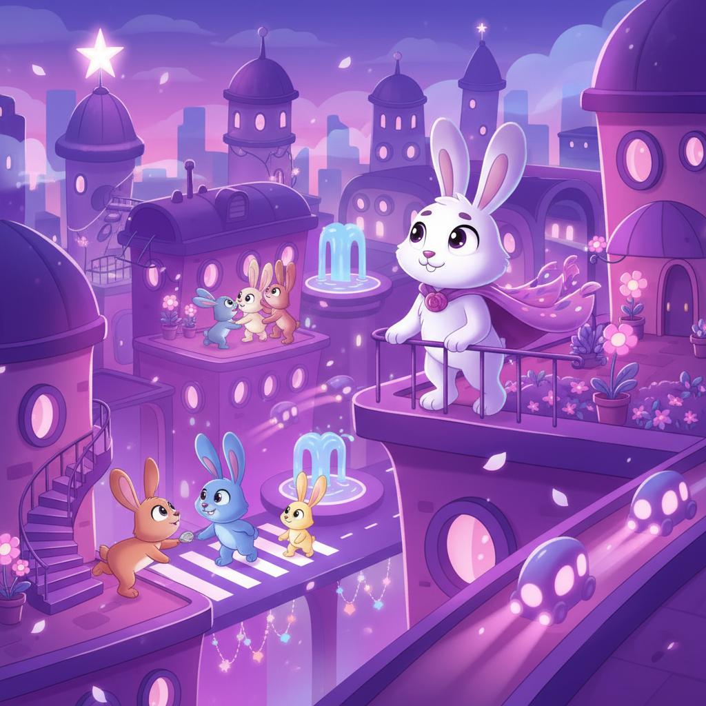 Starlit Bunny City - 3D Open World by Jabali AI