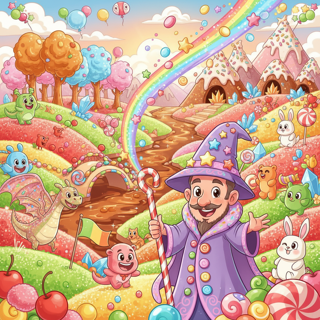 Candy Wizard Quest - Match 3 Puzzle by Jabali AI
