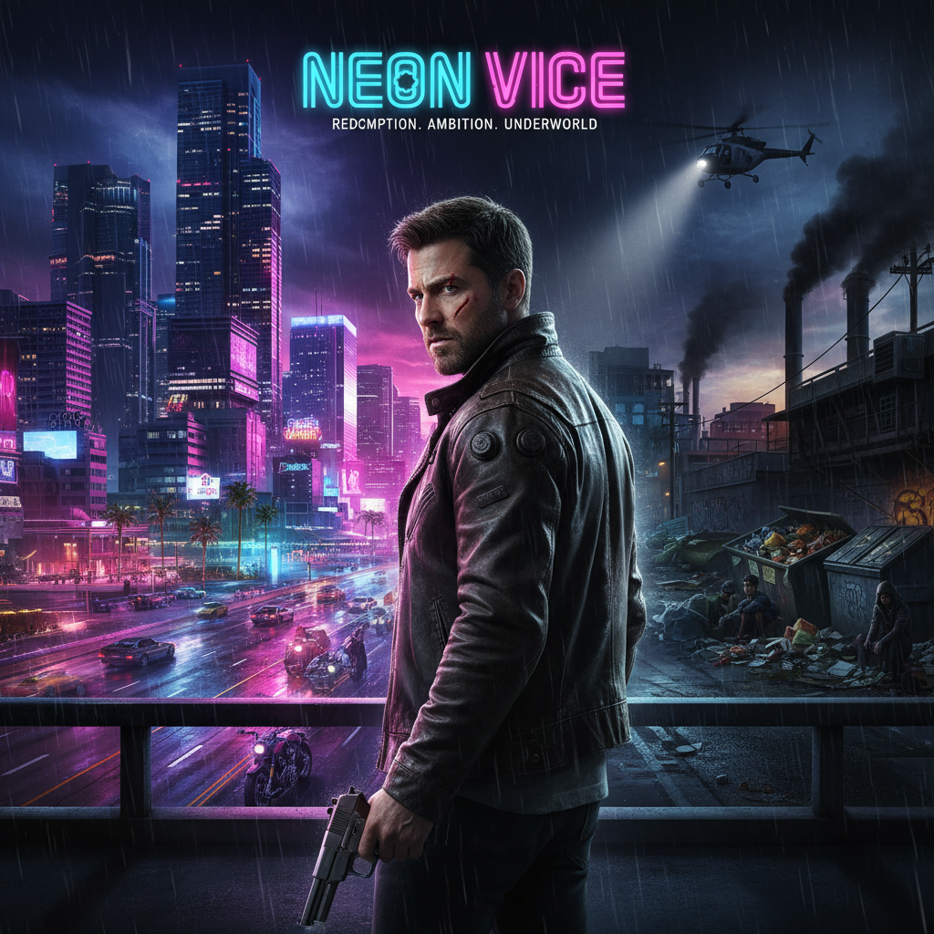 Neon Vice Rising - 3D Open World by Jabali AI