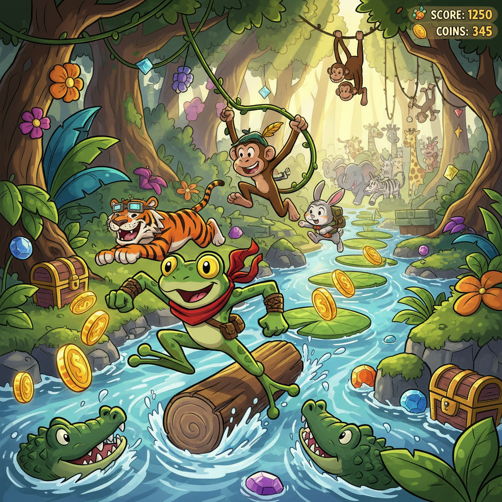 Jungle Dash Heroes - Crossing Arcade by Jabali AI