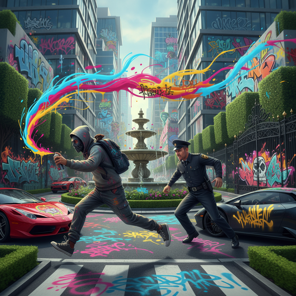 Graffiti Getaway - Crossing Arcade by Jabali AI