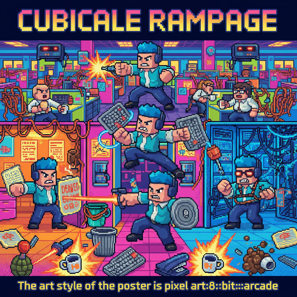Cubicle Rampage - Maze Shooter Arcade by Jabali AI
