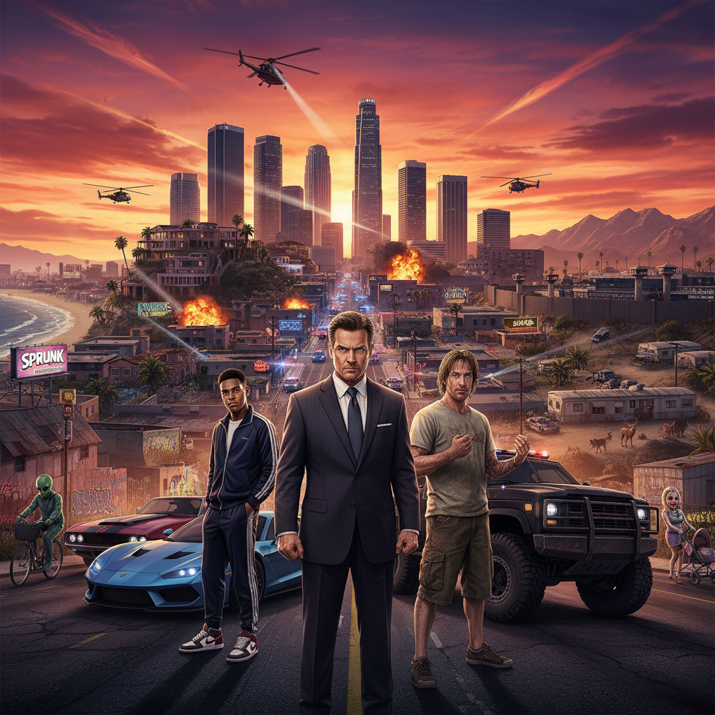 Grand Theft Auto V - 3D Open World by Jabali AI