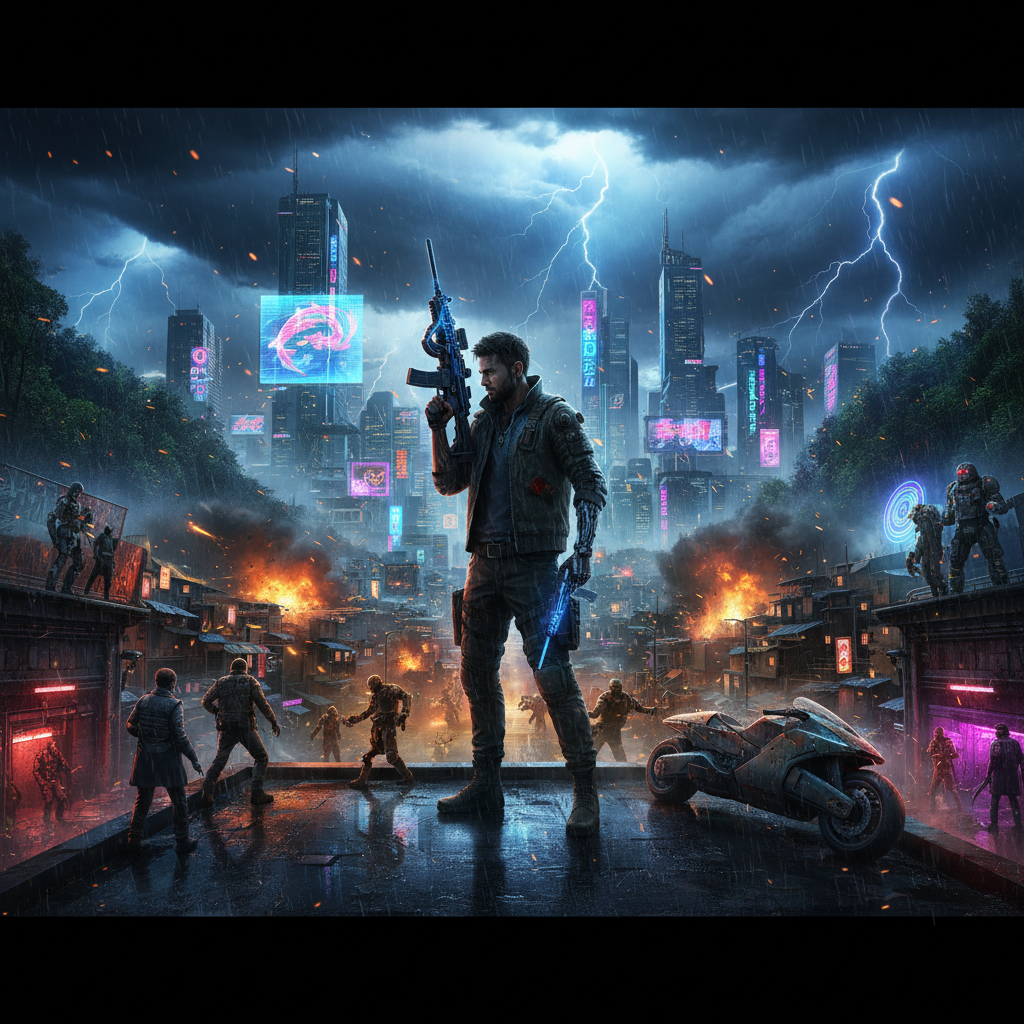 Neon Reclaim - 3D Open World by Jabali AI