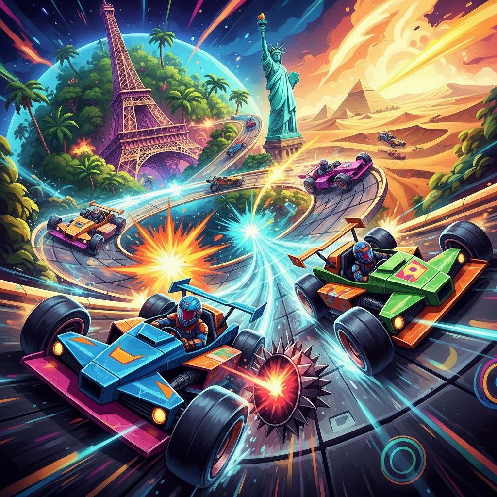 Turbo Tour: World Rumble - 3D Racing by Jabali AI