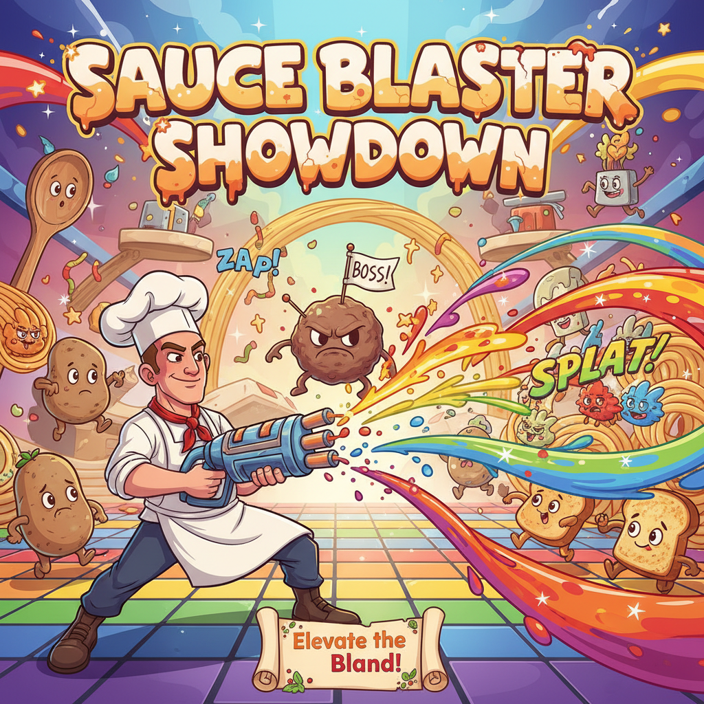 Sauce Blaster Showdown - Fixed Shooter Arcade by Jabali AI