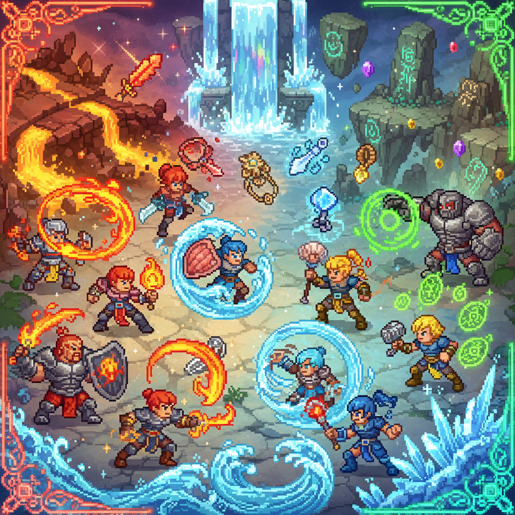 Elemental Arena Clash - Idle RPG by Jabali AI