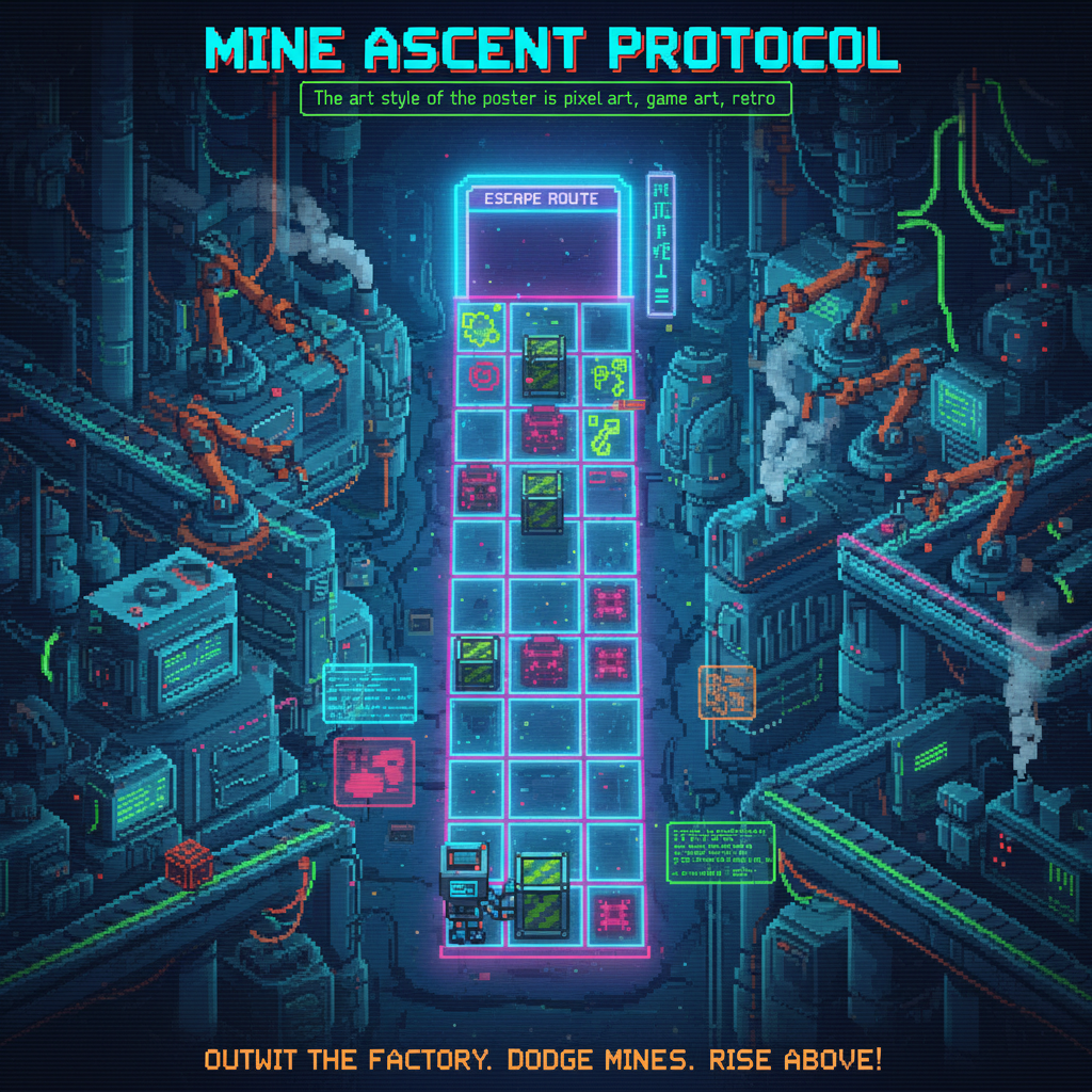 Mine Ascent Protocol - Grid-Based Puzzle by Jabali AI