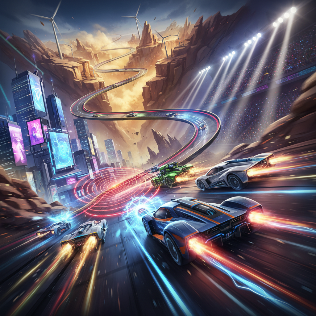 Neon Rivals: Turbo Combat - 3D Racing by Jabali AI