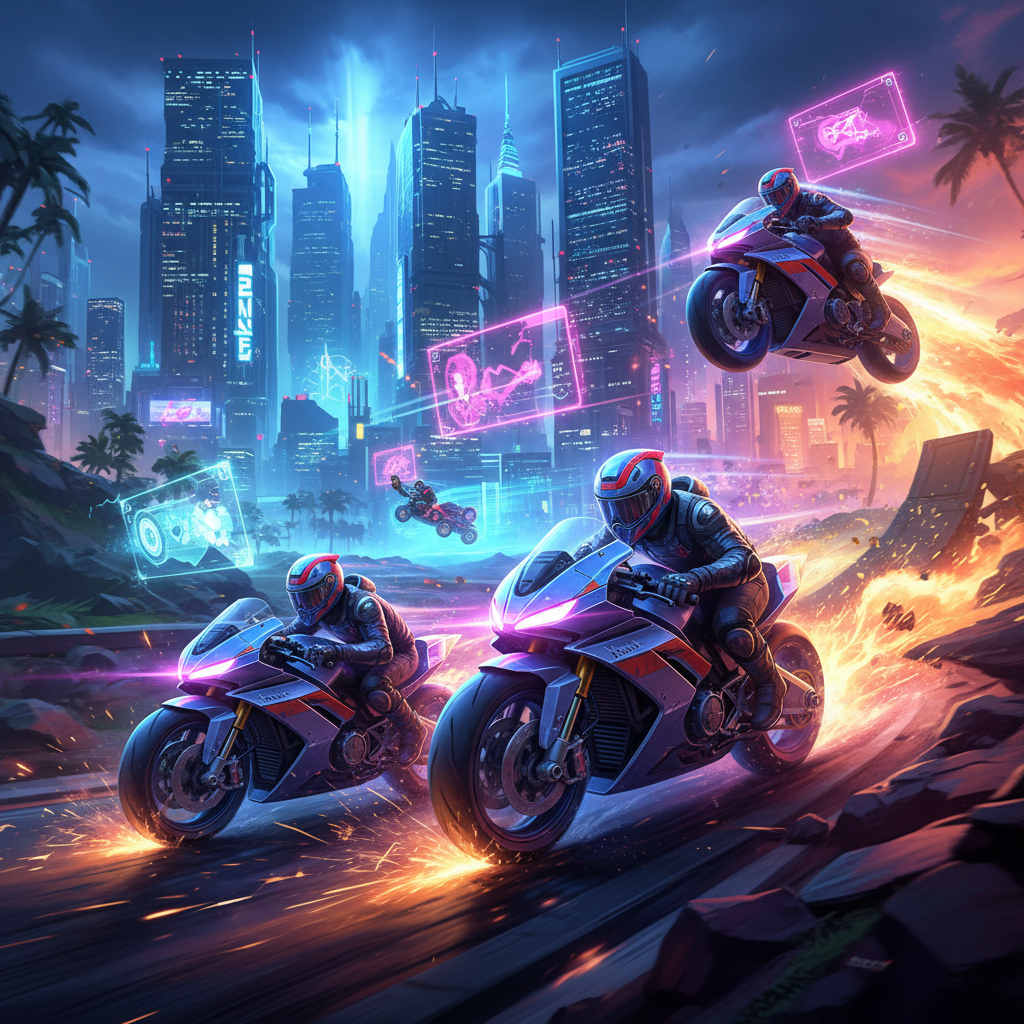 Neon Velocity: Combat Circuit - 3D Racing by Jabali AI