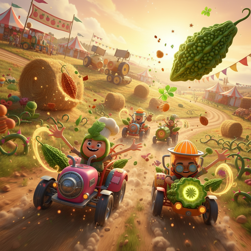 Gourd Rush Rally - 3D Racing by Jabali AI