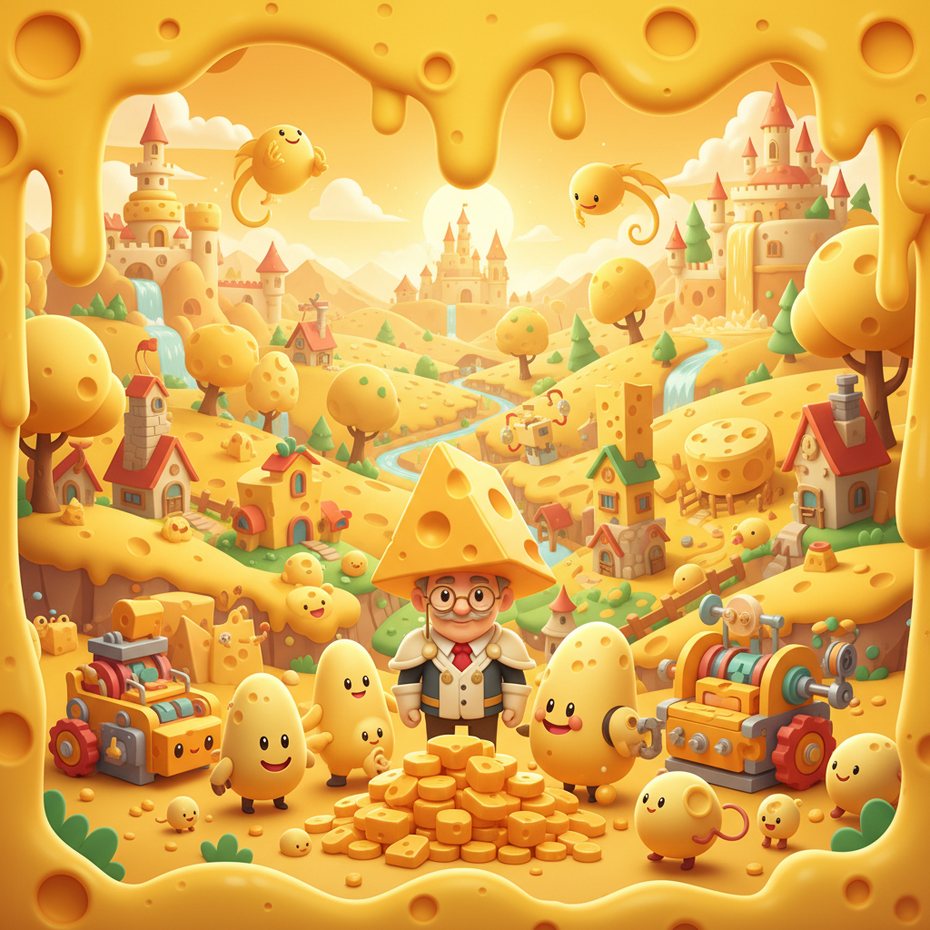 Cheddar Kingdom Clicker - Idle RPG by Jabali AI