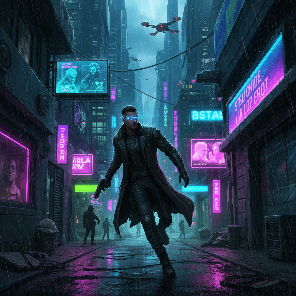 Neon Redemption - Dungeon Crawler RPG by Jabali AI