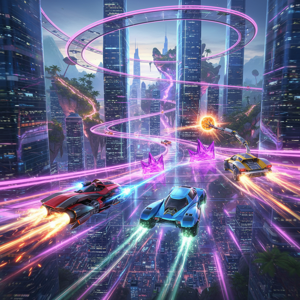 Neon Velocity: Combat Circuit - 3D Racing by Jabali AI