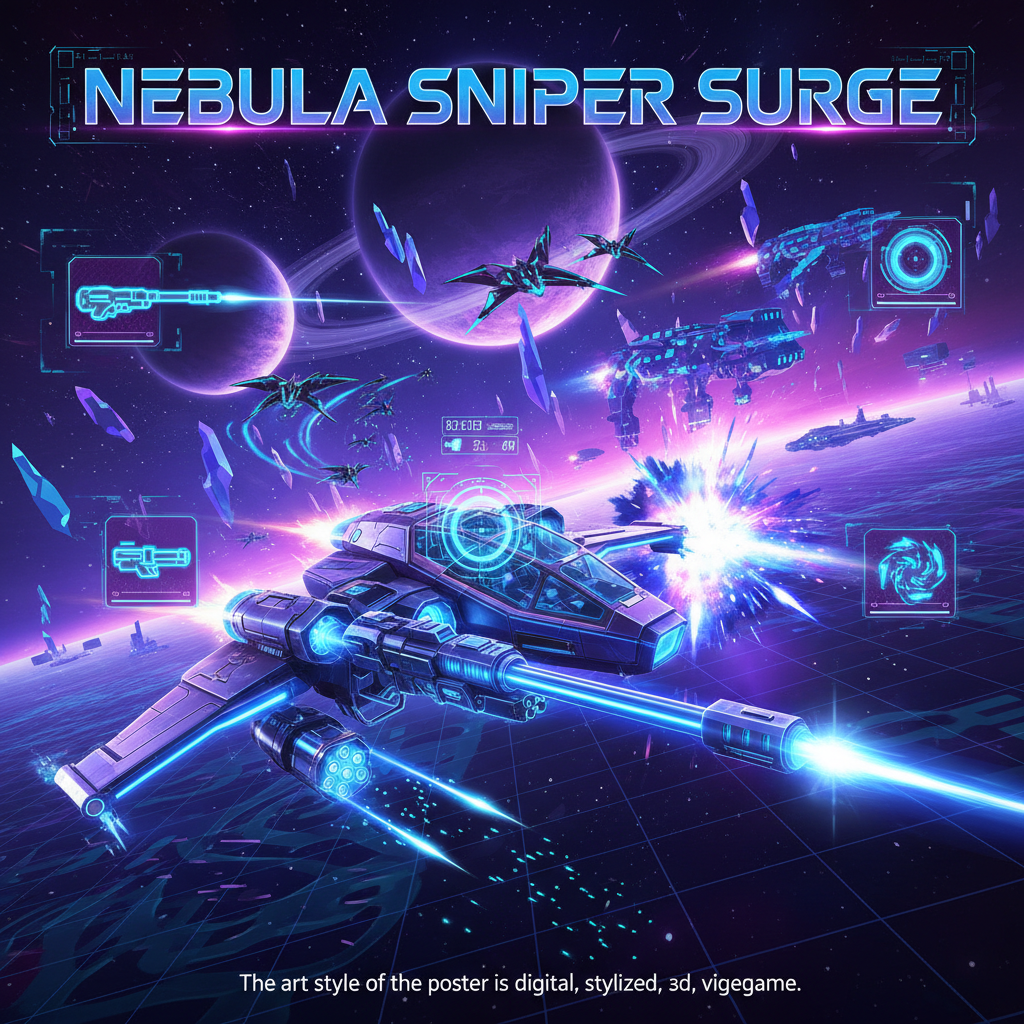 Nebula Sniper Surge - Fixed Shooter Arcade by Jabali AI