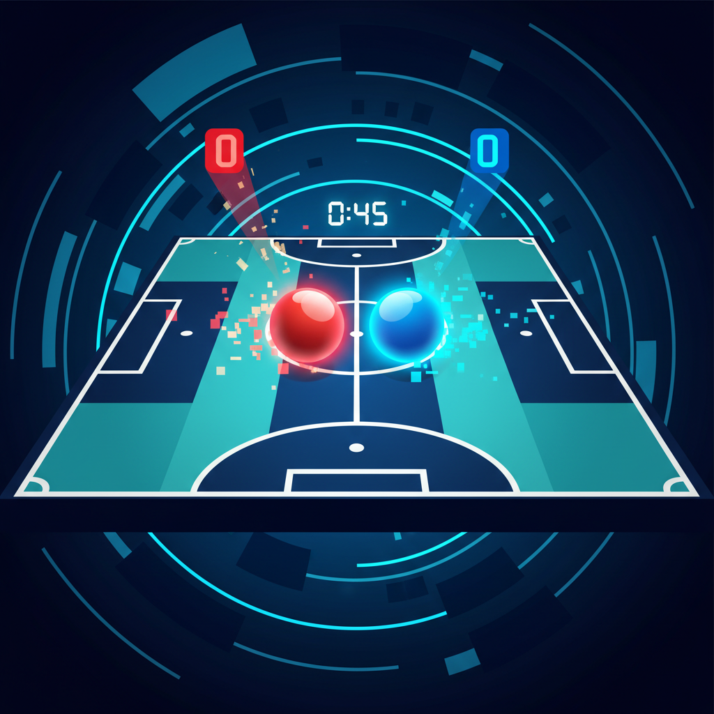 Neon Sphere Strikers - Ping Pong by Jabali AI