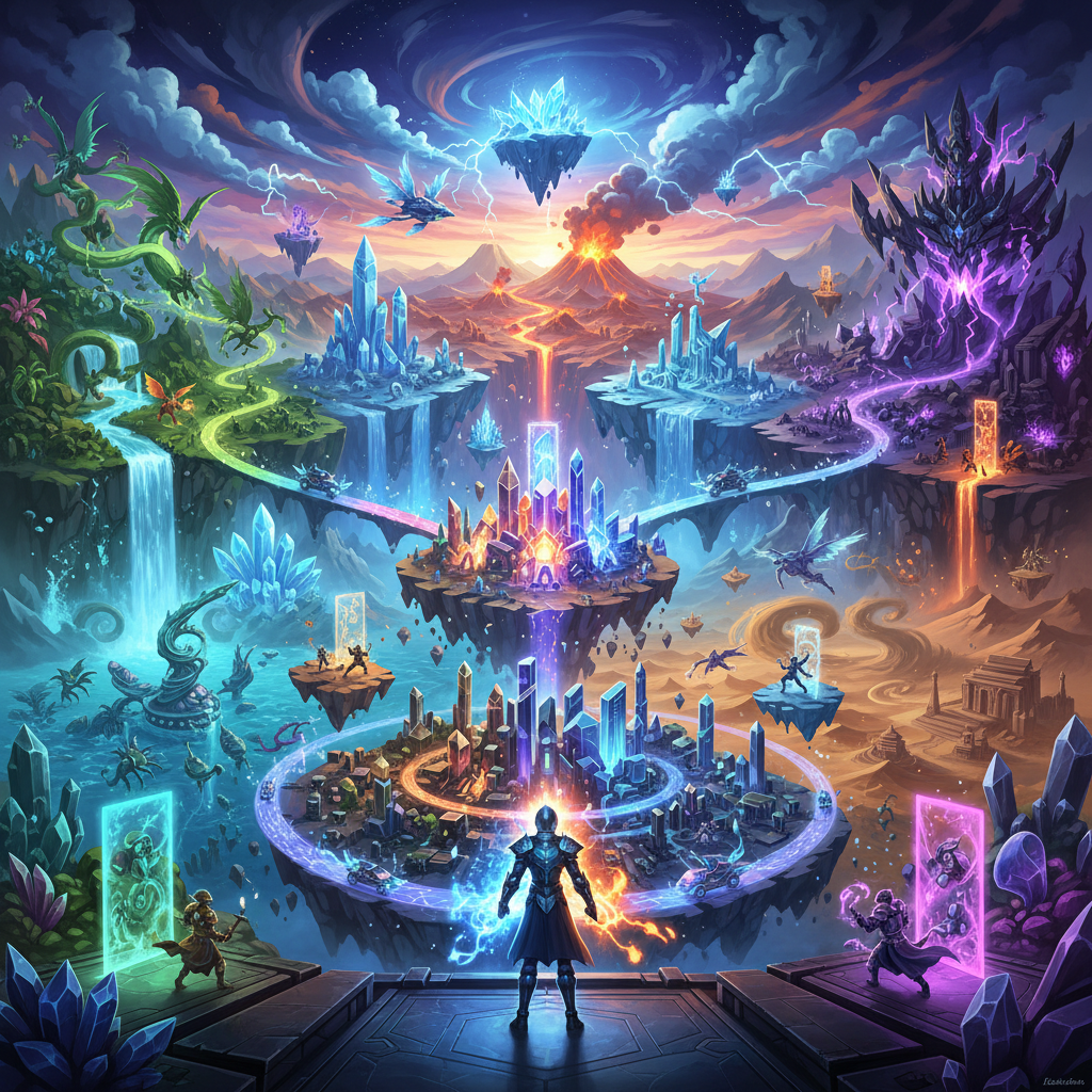 Crystal Realms - 3D Open World by Jabali AI