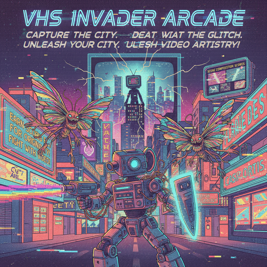 VHS Invader Arcade - Fixed Shooter Arcade by Jabali AI