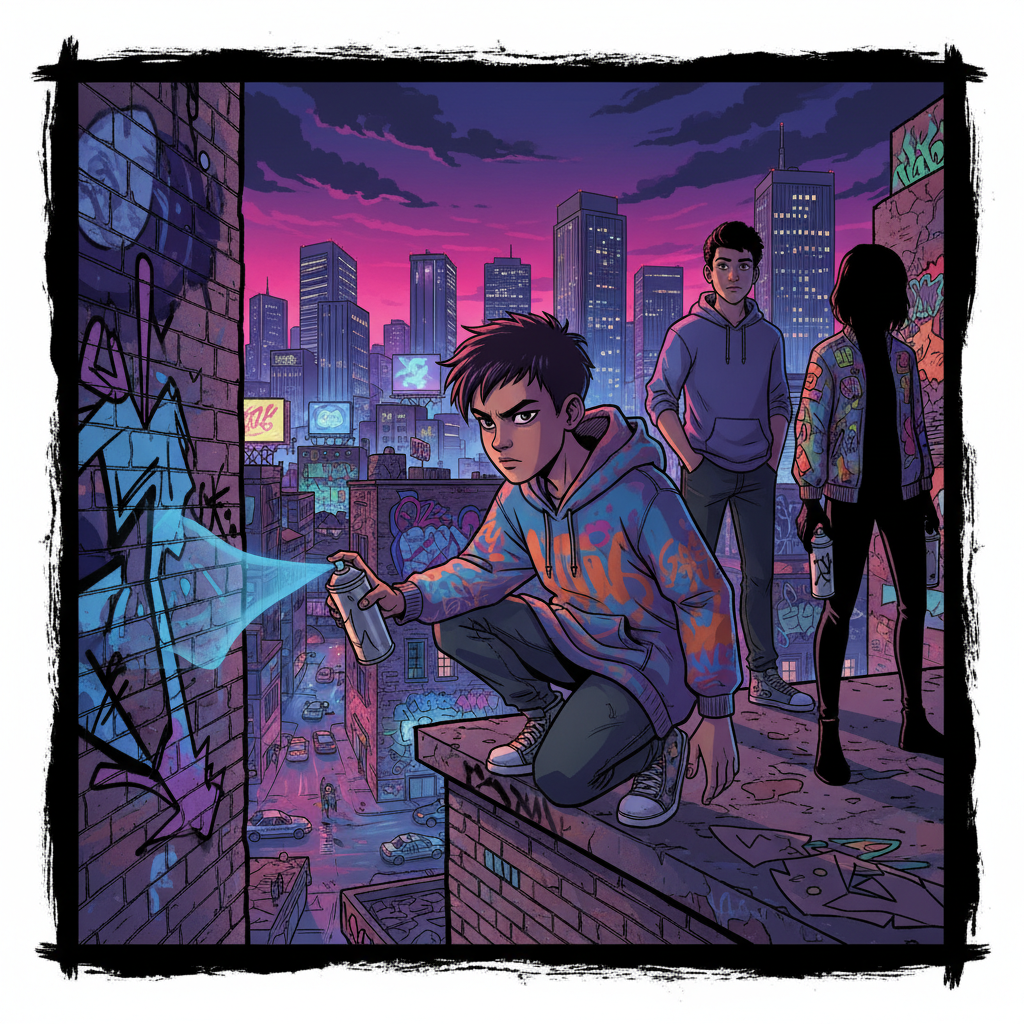 Graffiti Pulse - Branching Interactive Story by Jabali AI