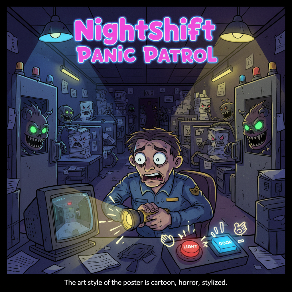 Nightshift Panic Patrol - Strategic Defense Arcade by Jabali AI