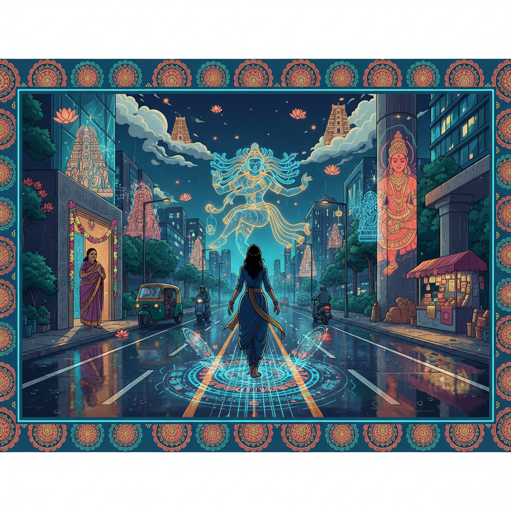 Mandala Roads of Chennai - Branching Interactive Story by Jabali AI
