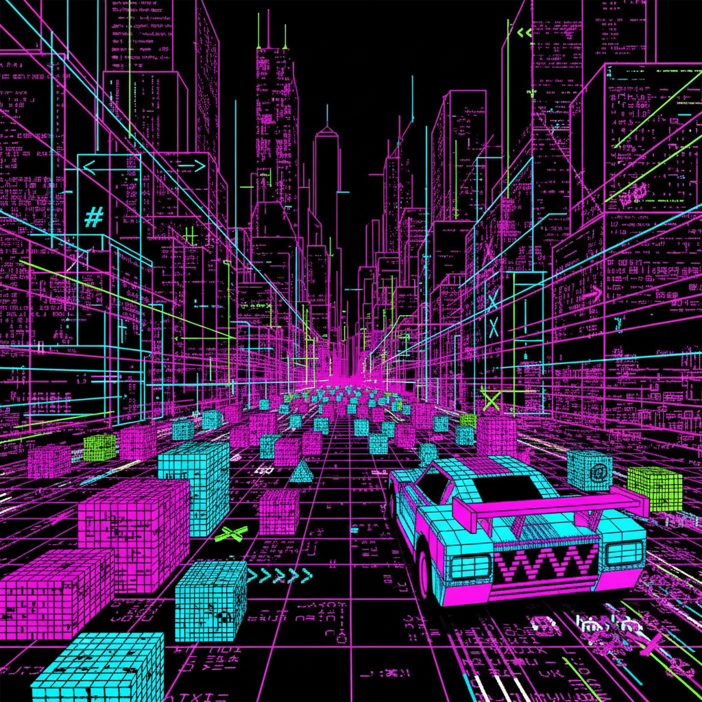 Neon Lane Rush - Crossing Arcade by Jabali AI