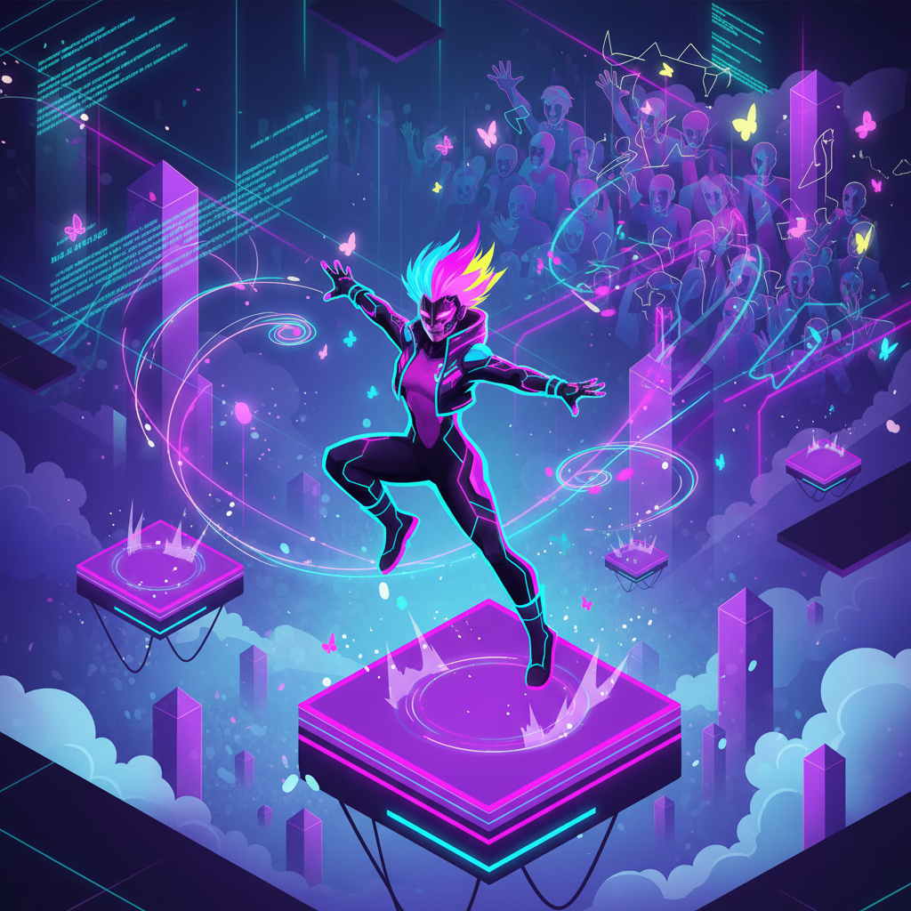 Neon Duet Arena - Rhythm Platformer by Jabali AI