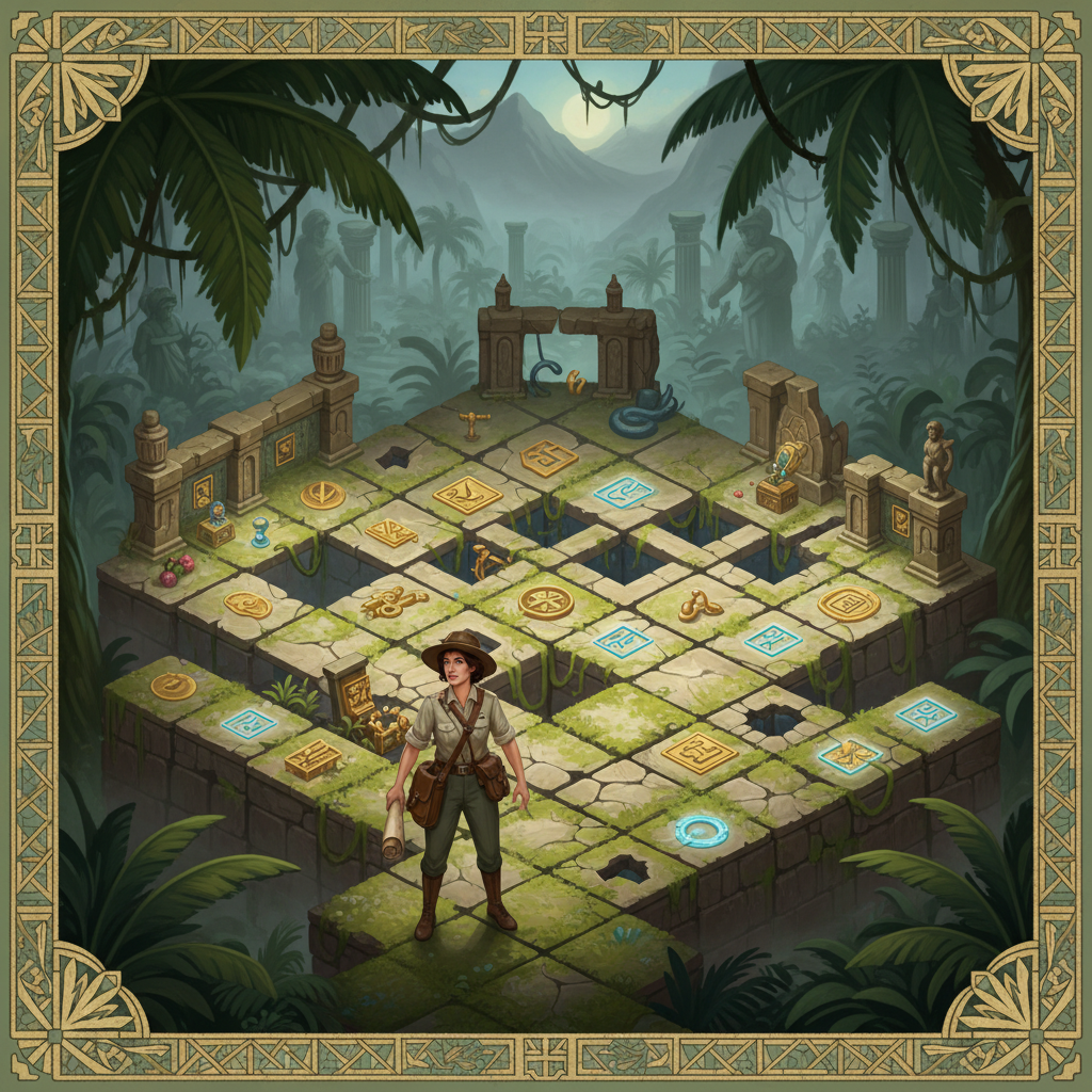 Temple Paths: Ancient Labyrinth Explorer - create-from-scratch by Jabali AI